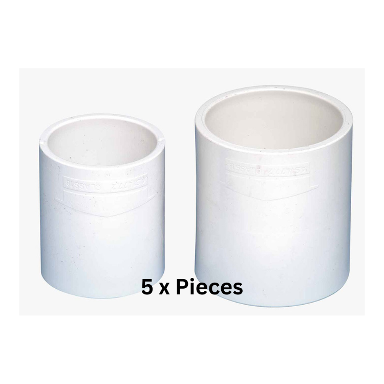 Buy PVC Fitting - 50mm Coupling / Joiner x 5 and more from AllStar ...