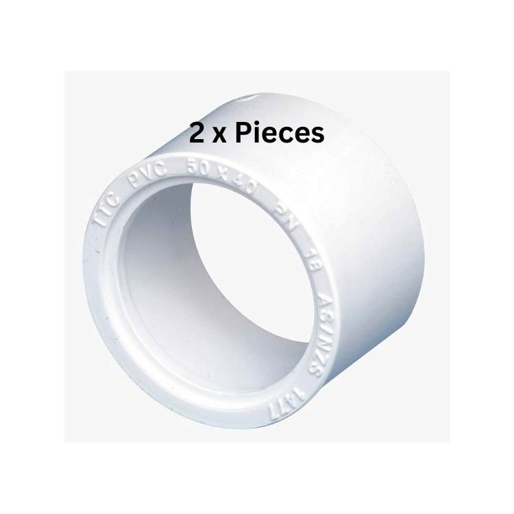 Buy PVC Fitting - 50mm to 40mm Reducing Bush x 2 and more from AllStar ...